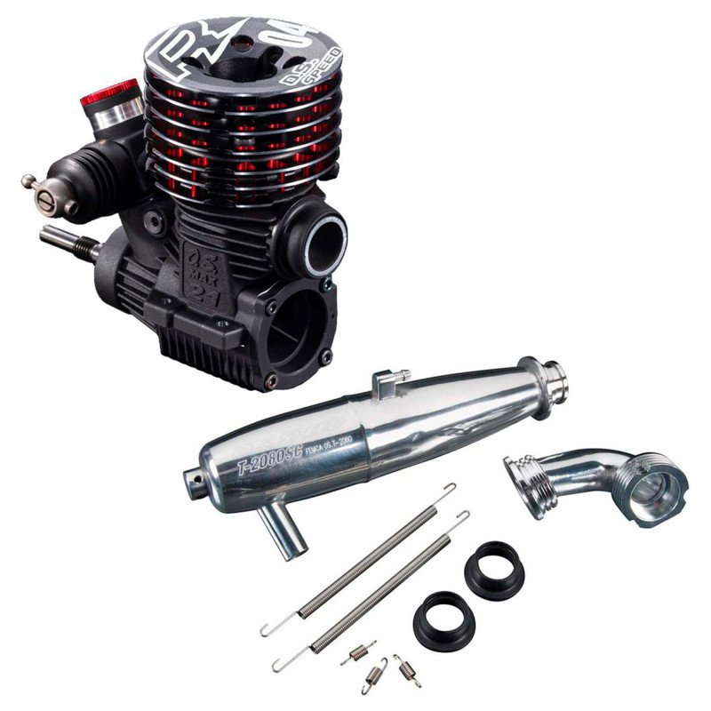 COMBO MOTOR OS SPEED R2104 CON T-2080SC II 500007