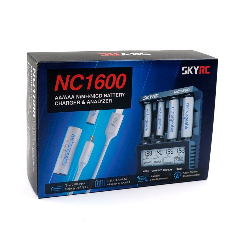 SkyRC - CARGADOR NC1600 PARA 4xAA/AAA SKYRC