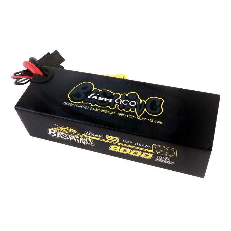 Gens Ace - GENS ACE G-TECH 8000 mAh 14.8V 100C 4S2P WITH EC5 BASHING ...