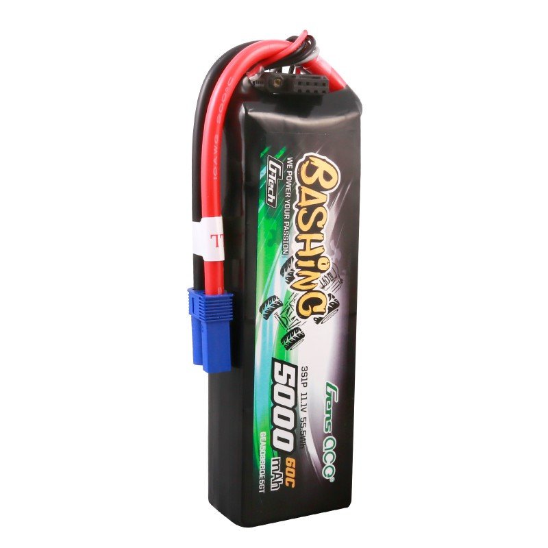 Gens Ace - GENS ACE G-TECH 5000 mAh 11.1V 60C 3S1P WITH EC5 BASHING ...