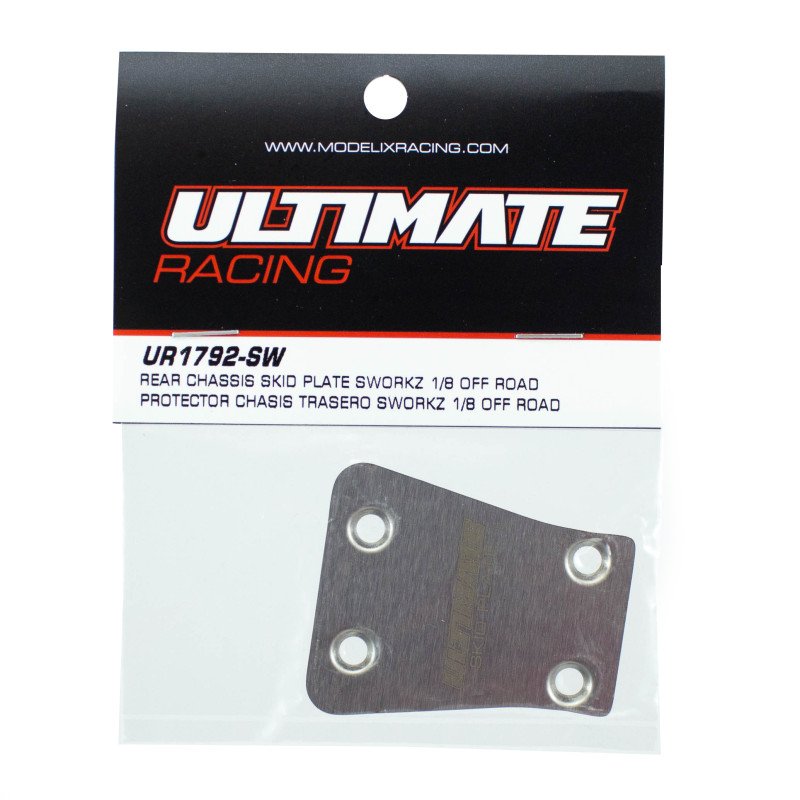 Ultimate Racing - PROTECTOR CHASIS TRASERO SWORKZ 1/8 OFF ROAD