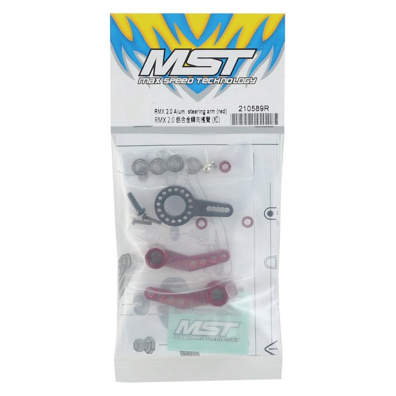 MST - SET SALAVASERVO ALUMINIO RMX2.5 ROJO MST